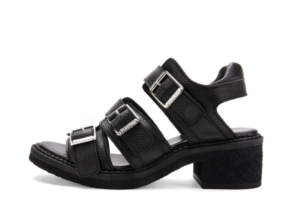 John Fluevog Dawdler - Black | Triple-Strap Slingback Sandals [umtX3HNP ...